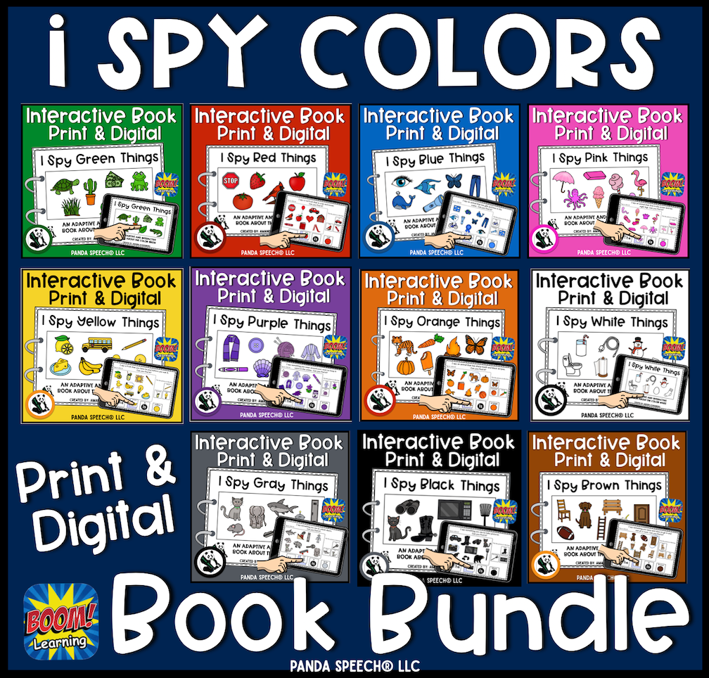 I SPY Colors Print & Make Books – Panda Speech LLC