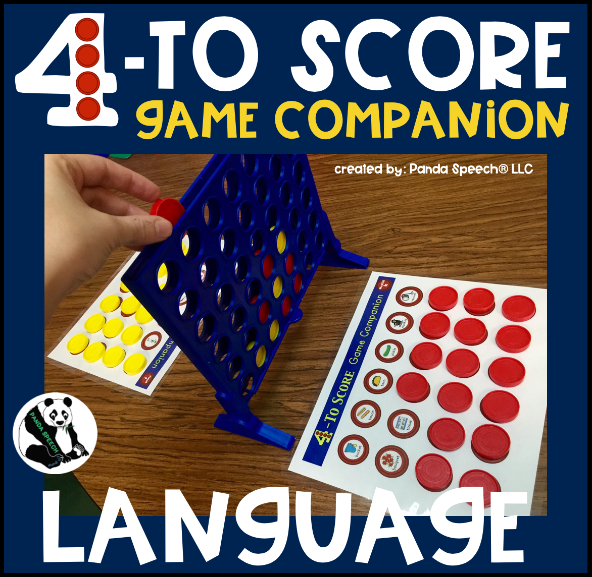 Four to Score Language & Vocabulary ~ Speech Therapy Game Companion ...