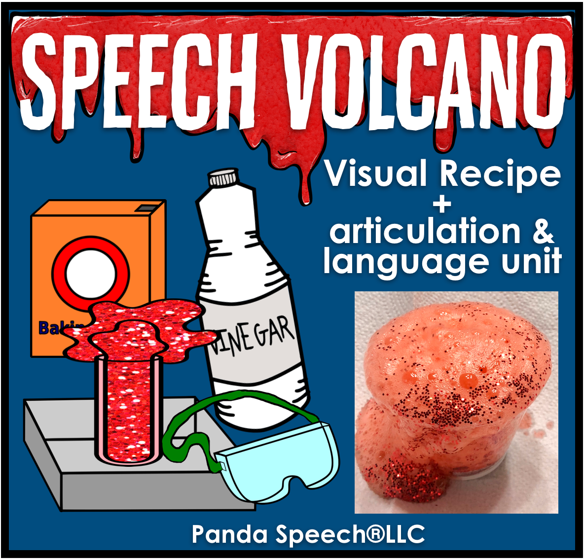 Speech Volcanos! Speech Therapy Science Experiment Visuals and Workshe ...