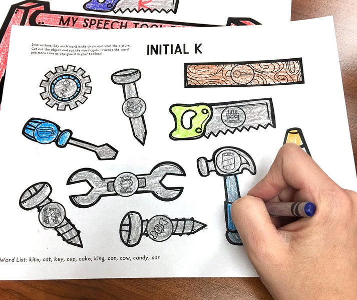 Articulation Toolbox~ Speech Therapy Cut & Paste Craft for Articulatio ...