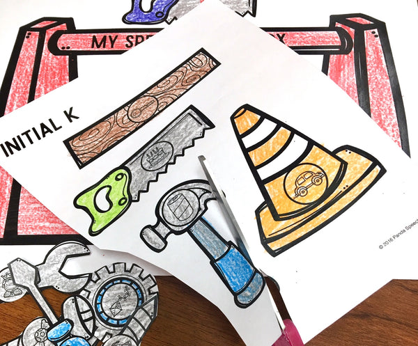 Articulation Toolbox~ Speech Therapy Cut & Paste Craft for Articulatio ...