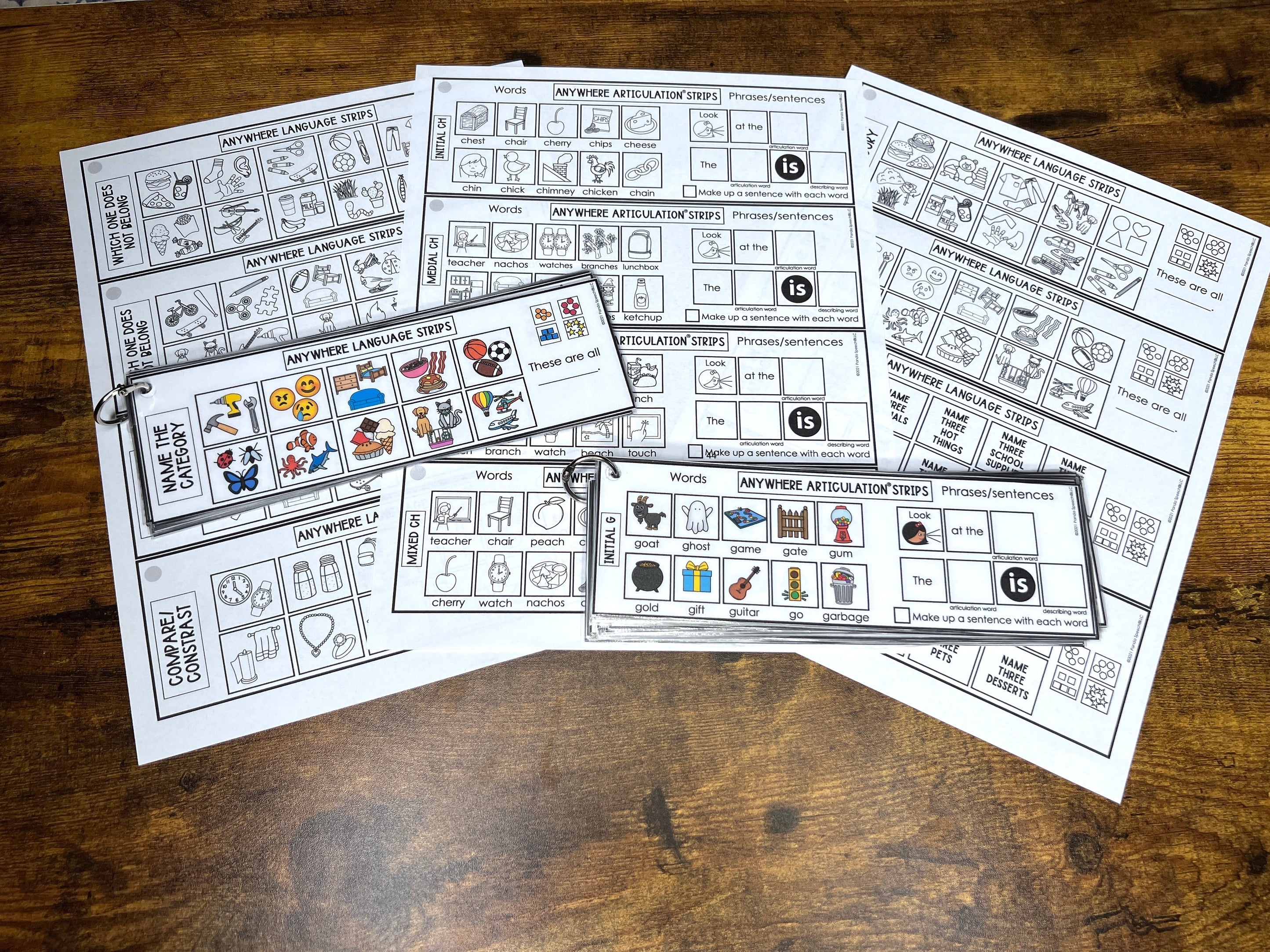 Anywhere Speech and Language Strips ~ On the Go Speech Therapy – Panda ...