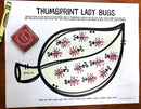 Lady Bug Thumbprints A Speech Therapy Craft Activity ~ Articulation Pr ...