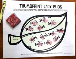 Lady Bug Thumbprints A Speech Therapy Craft Activity ~ Articulation Pr ...