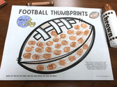 Football Thumbprints A Speech Therapy Craft Activity ~ Articulation Pr ...