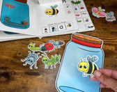 Felt Story Companion Set for Jacob's Bug Collection~ Felt bug jar and ...