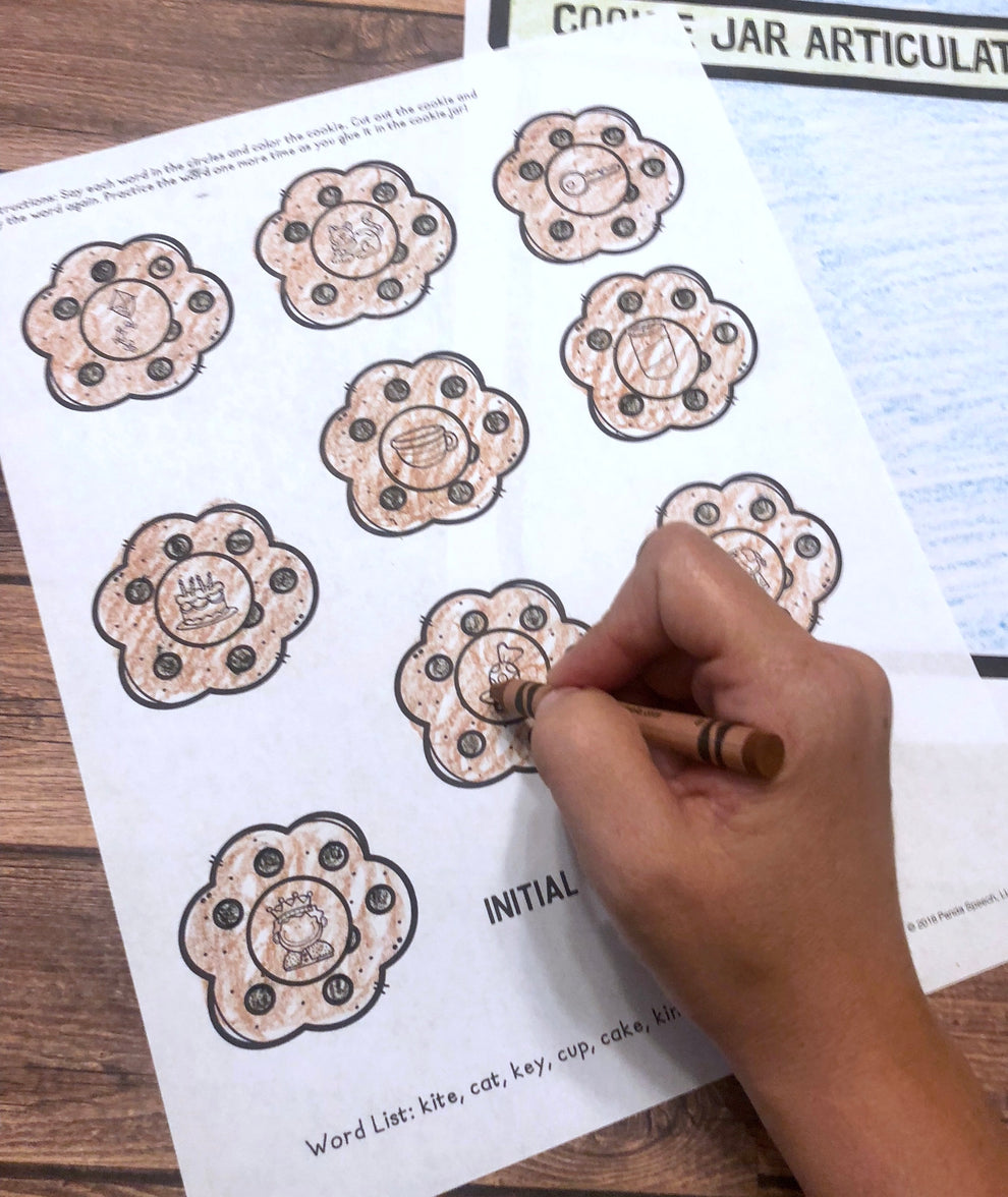 Cookie Jar Articulation ~ Cut and Paste Craft for Speech Therapy ...