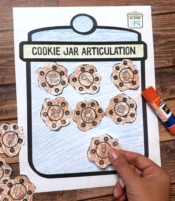 Cookie Jar Articulation ~ Cut and Paste Craft for Speech Therapy ...