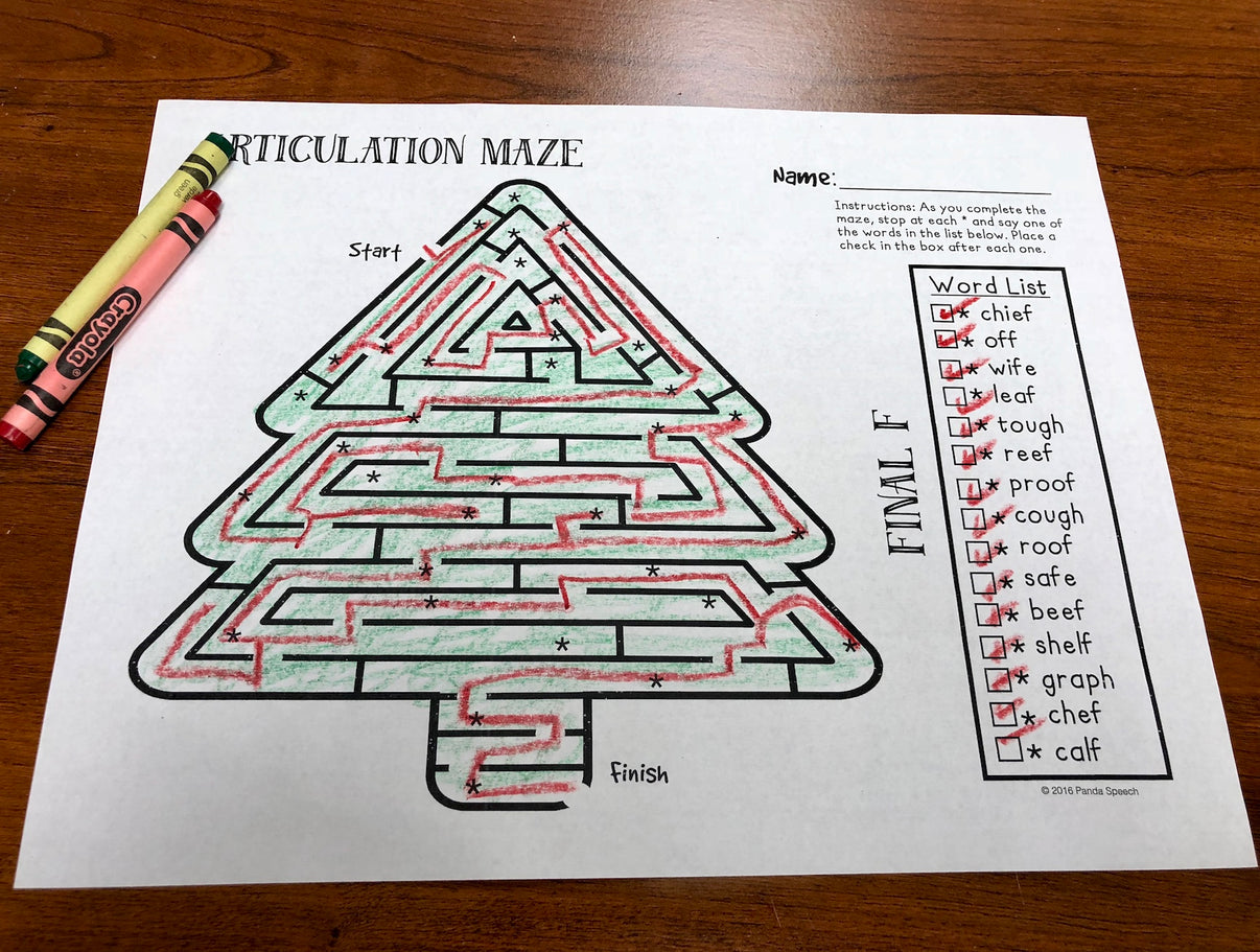 Jolly Articulation Mazes ~ No Prep Speech Therapy – Panda Speech LLC