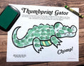 Gator Thumbprints A Speech Therapy Craft Activity ~ Articulation Pract ...