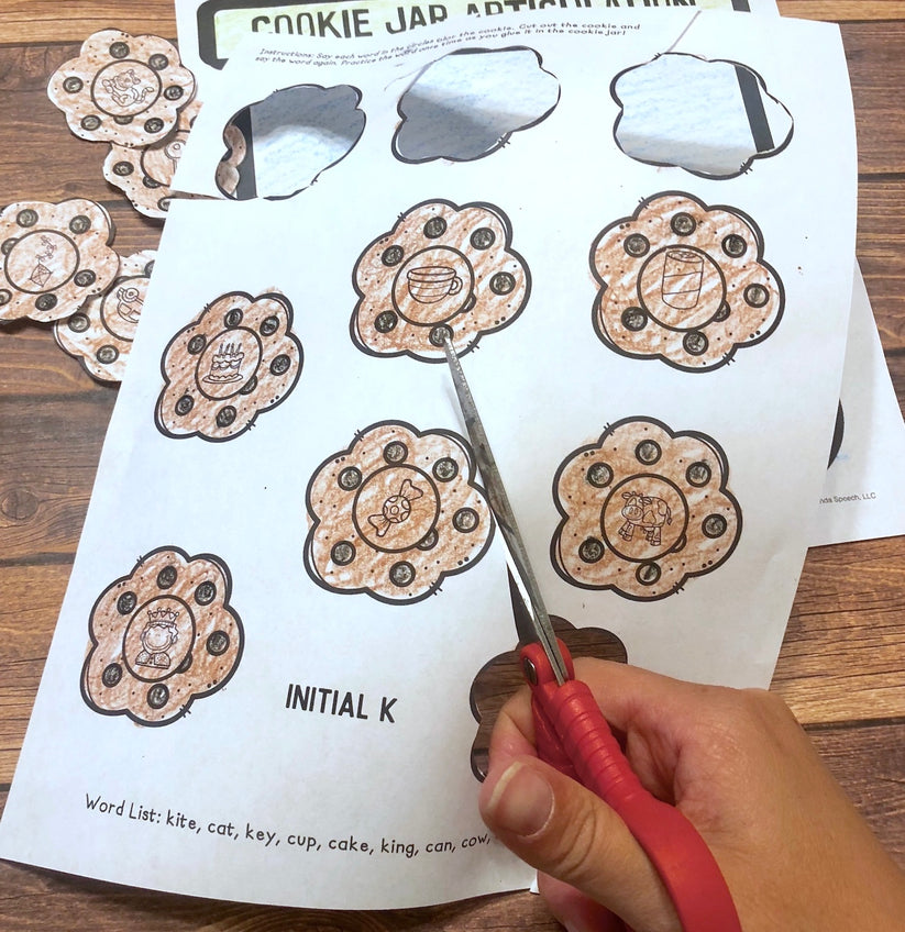 Cookie Jar Articulation ~ Cut and Paste Craft for Speech Therapy ...