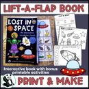 Lost in Space Lift a Flap Book (Print & Make Book) – Panda Speech LLC