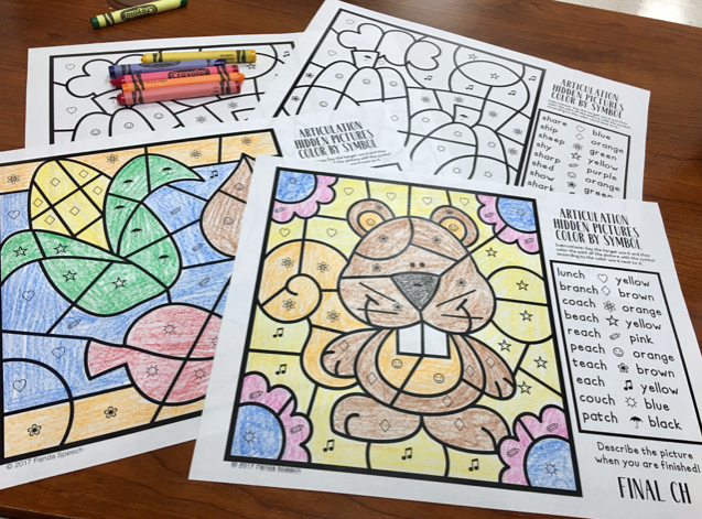 Color by Symbol Hidden Pictures - FALL ~ A Speech Therapy Activity (Ar ...