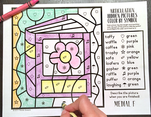 Color by Symbol Hidden Pictures - Back to School ~ A Speech Therapy Ar ...