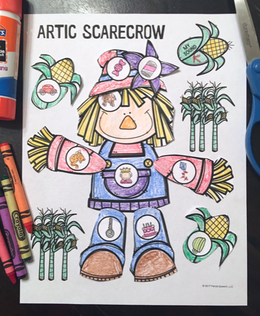 Articulation Scarecrow ~ Speech Therapy Cut & Paste Craft – Panda ...