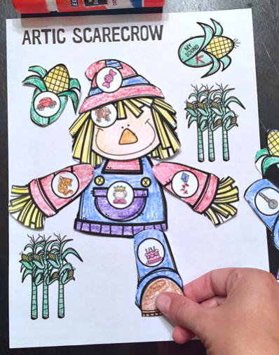 Articulation Scarecrow ~ Speech Therapy Cut & Paste Craft – Panda ...