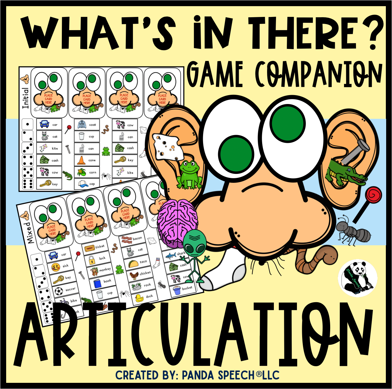 What's In There? Articulation ~ Speech Therapy Game Companion – Panda ...