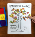 Falling Leaves Thumbprints A Speech Therapy Craft Activity ~ Articulat ...