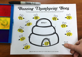 Buzzing Bees Thumbprints A Speech Therapy Craft Activity ~ Articulatio ...