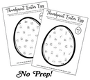 East Egg Thumbprints A Speech Therapy Craft Activity ~ Articulation Pr ...