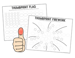 Flag Thumbprints A Speech Therapy Craft Activity ~ Articulation Practi ...