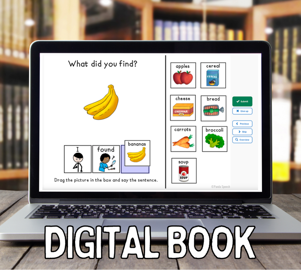 Sheldon Goes Shopping DIGITAL BOOK (BOOM Card Book) – Panda Speech LLC