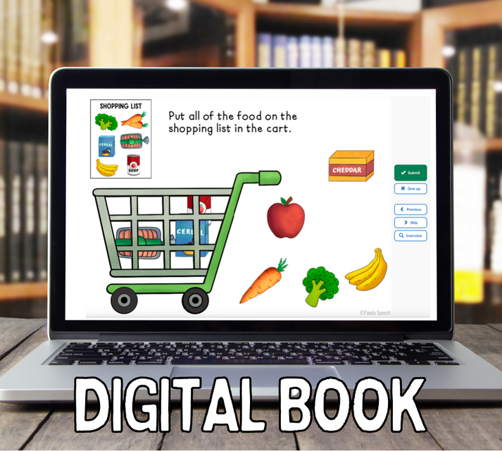 Sheldon Goes Shopping DIGITAL BOOK (BOOM Card Book) – Panda Speech LLC
