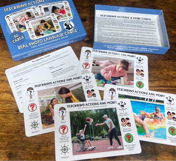 Real Photo Language Cards: Describing Actions & More (Physical Cards ...