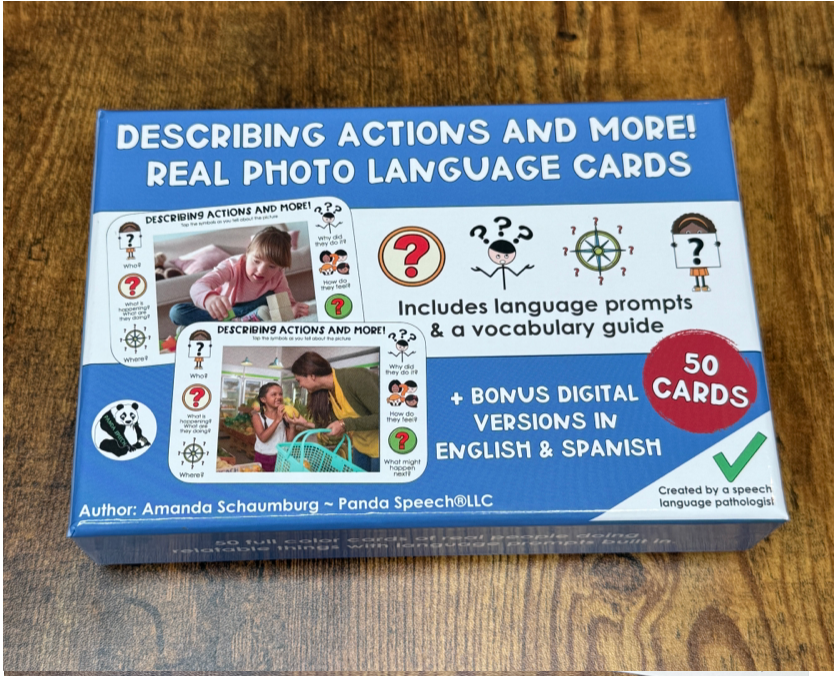Real Photo Language Cards: Describing Actions & More (Physical Cards ...