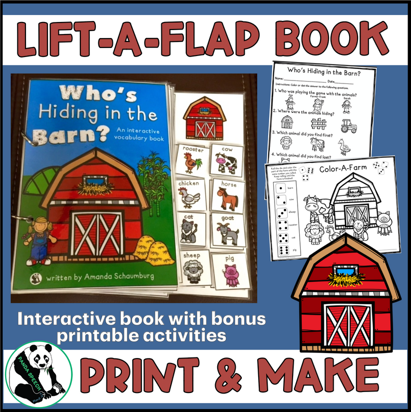Who's Hiding in the Barn? Lift a Flap Book (Print & Make Book) – Panda ...