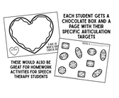 A Box of Articulation Chocolates~ Speech Therapy Cut & Paste Craft ...