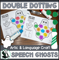 Double Dotting Speech Ghost ~ A Speech Therapy Art Activity – Panda ...