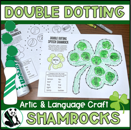 Double Dotting Speech Shamrocks ~ A Speech Therapy Art Activity – Panda ...