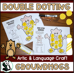 Double Dotting Speech Groundhog ~ A Speech Therapy Art Activity – Panda ...