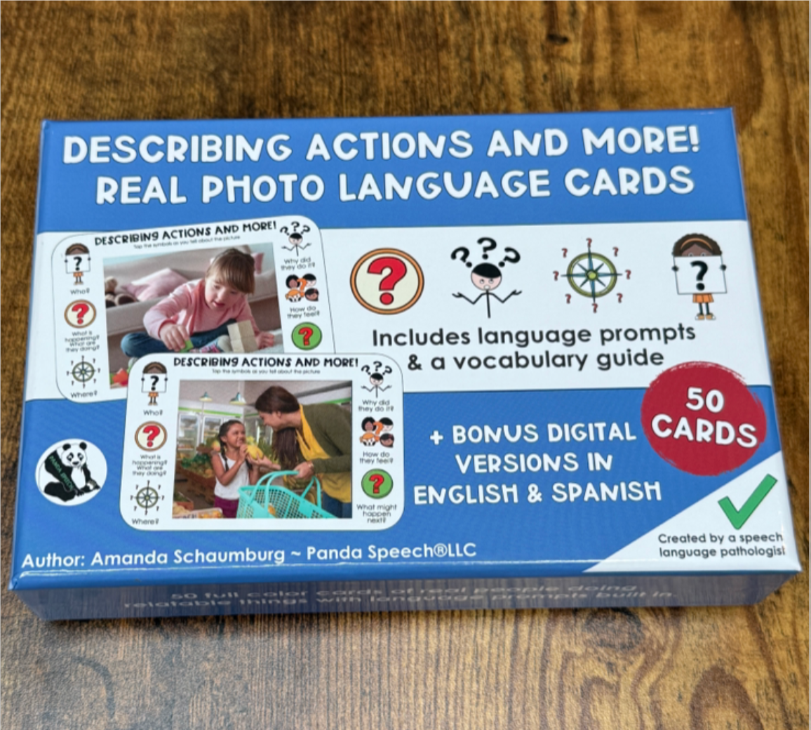 Real Photo Language Cards: Describing Actions & More (Physical Cards ...