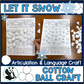Let it Snow! Articulation and Language! Speech Therapy Cotton Ball cra ...