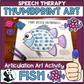Fishy Thumbprints A Speech Therapy Craft Activity ~ Articulation Pract ...