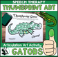 Gator Thumbprints A Speech Therapy Craft Activity ~ Articulation Pract ...