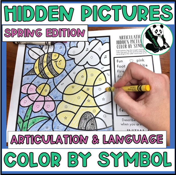 Color by Symbol Hidden Pictures SPRING!~ Print & Go Coloring Pages for ...