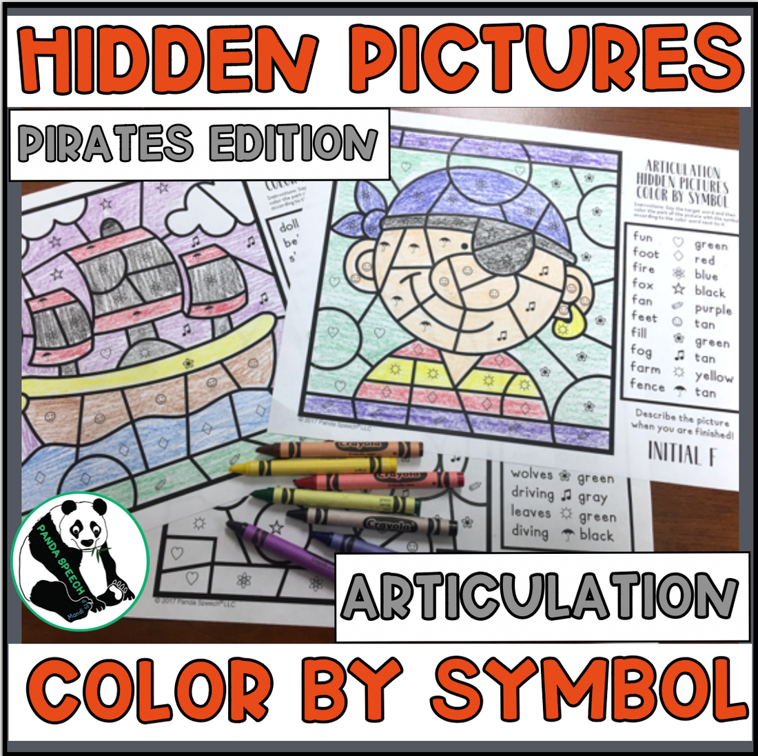 Color by Symbol Hidden Pictures - Pirates ~ A Speech Therapy Articulat ...