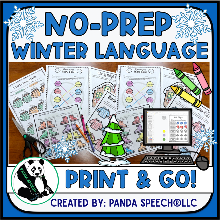Winter No Prep Language Pack (Huge pack!) – Panda Speech LLC