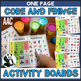 Core and Fringe One Page Activity Boards ~ AAC – Panda Speech LLC