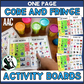 Core and Fringe One Page Activity Boards ~ AAC – Panda Speech LLC