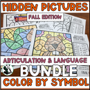 Color by Symbol Hidden Pictures - FALL ~ A Speech Therapy Activity (Ar ...