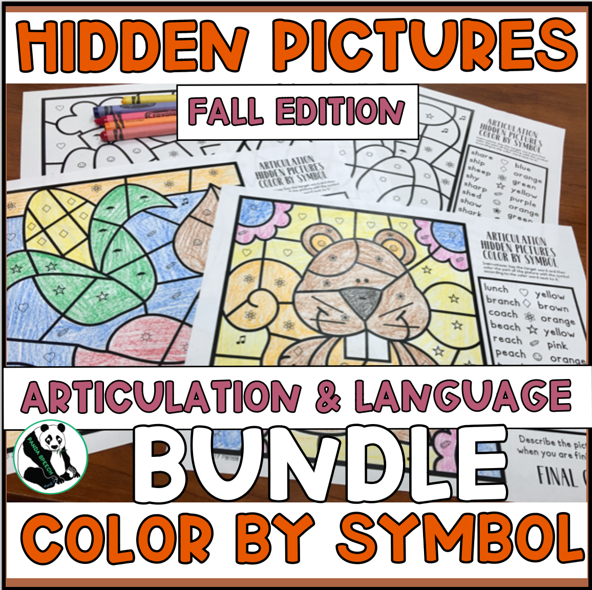 Color by Symbol Hidden Pictures - FALL ~ A Speech Therapy Activity (Ar ...
