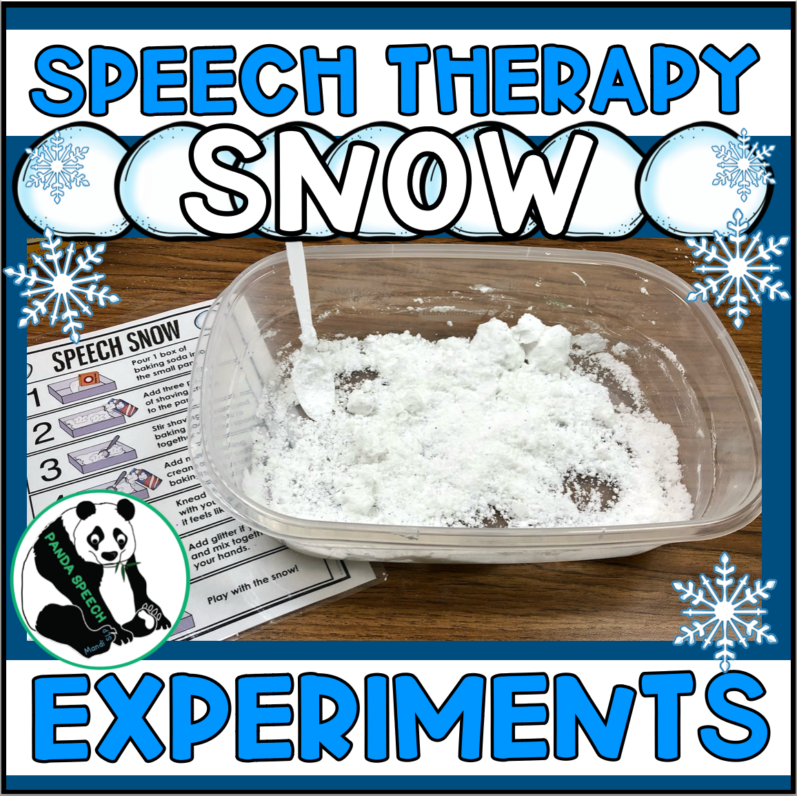 Speech Snow! Speech Therapy Science Experiment Visuals and Worksheets ...