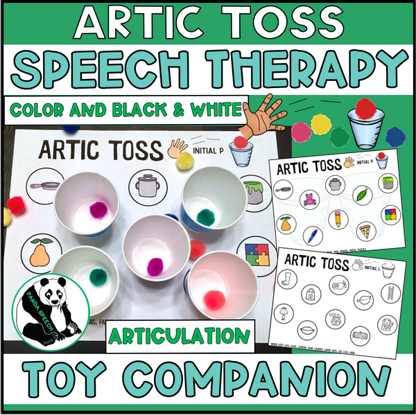Artic Toss Toy Companion for Pom Poms & Paper Cups (Articulation ...