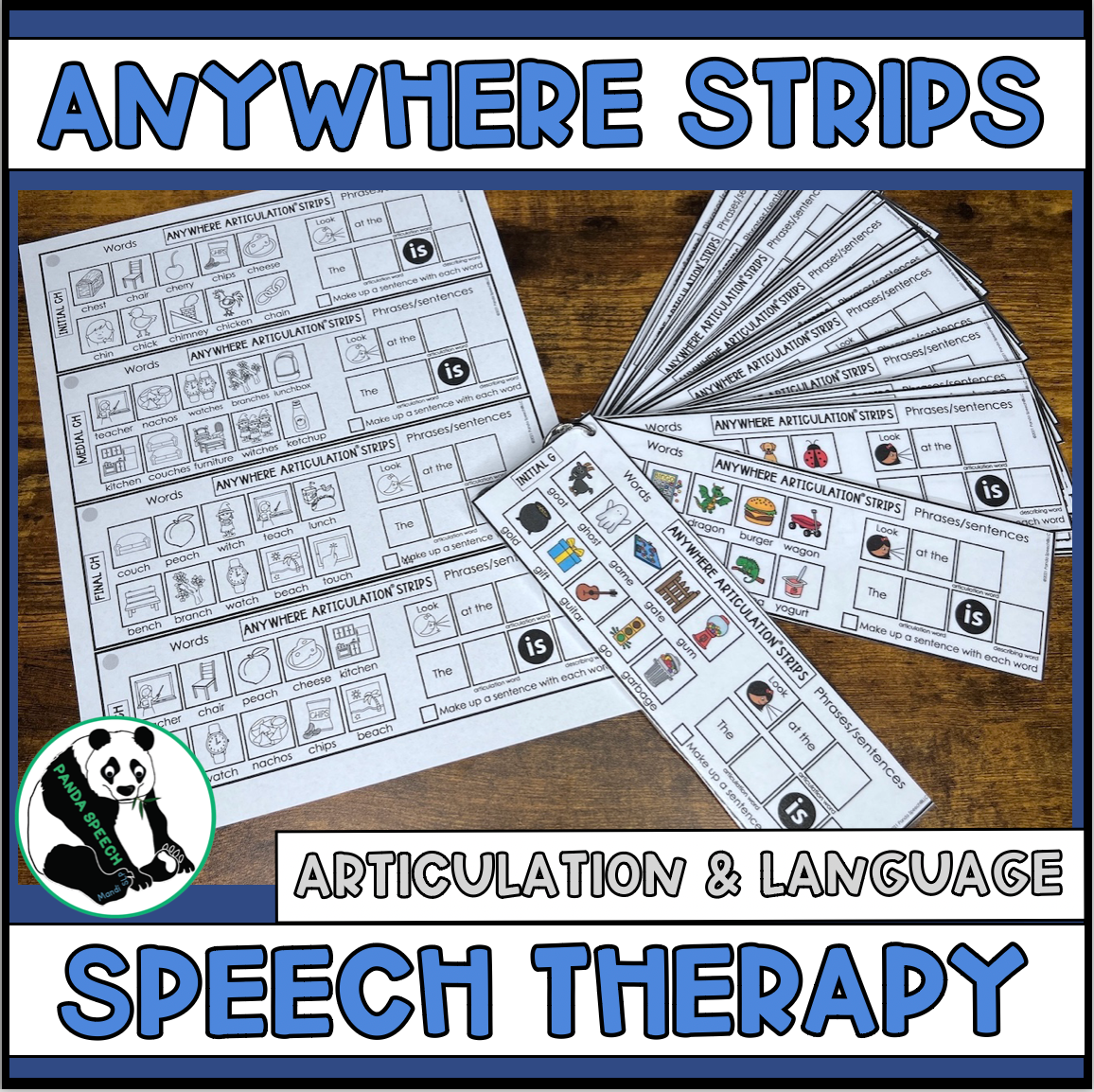 Anywhere Speech and Language Strips ~ On the Go Speech Therapy – Panda ...