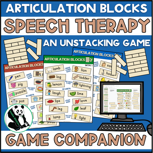 Articulation Blocks ~ Speech Therapy Game Companion – Panda Speech LLC