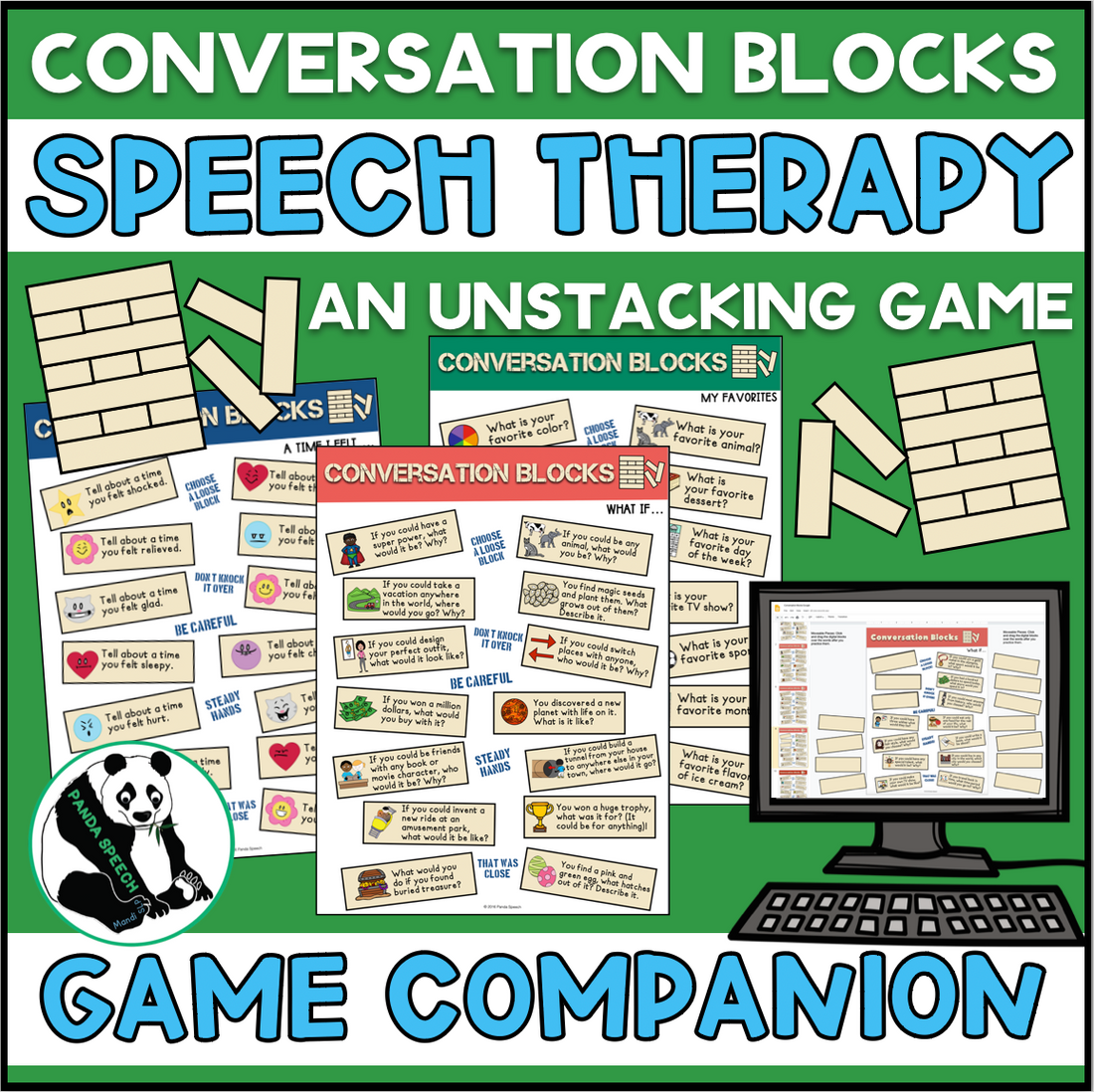 Conversation Blocks ~ Speech Therapy Game Companion – Panda Speech LLC
